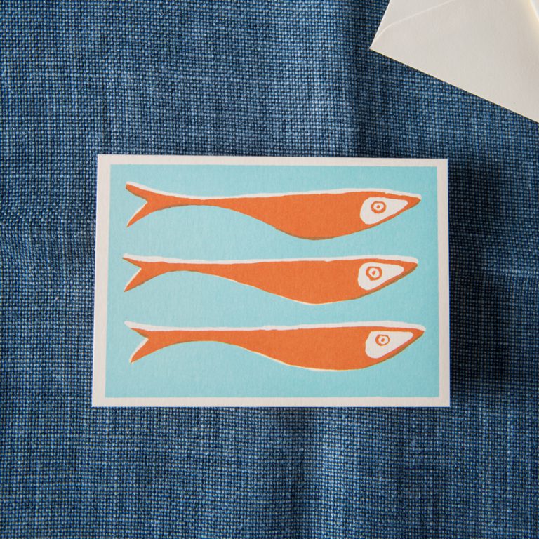 The Gilded Cabinet » SET OF 10 FISH CARDS & ENVELOPES